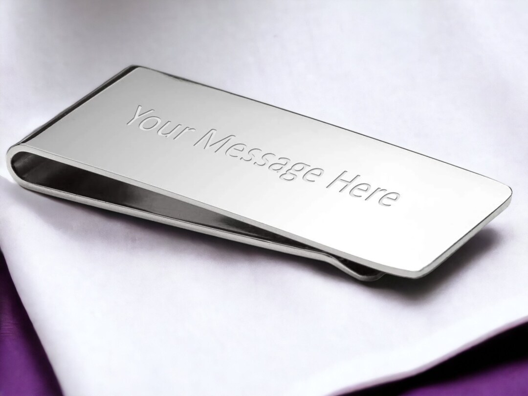 Personalised Engraved Money Clip - Etsy UK