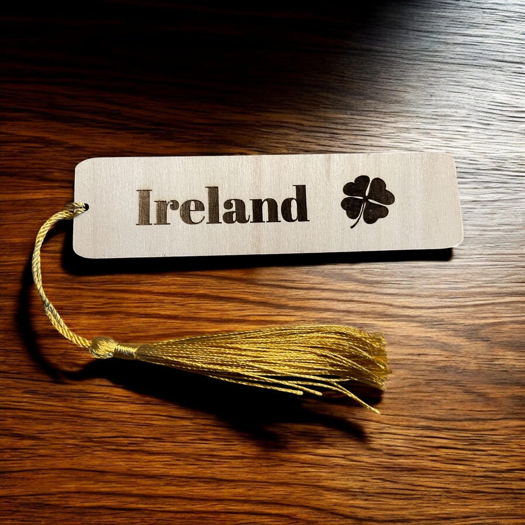 Ireland Bookmark With Irish Clover Can Be Engraved Personalised – Laser ...
