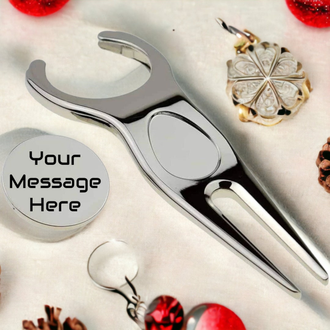 Personalised Golf Pitch Mark Repairer & Ball Marker | Engraved Ideal ...