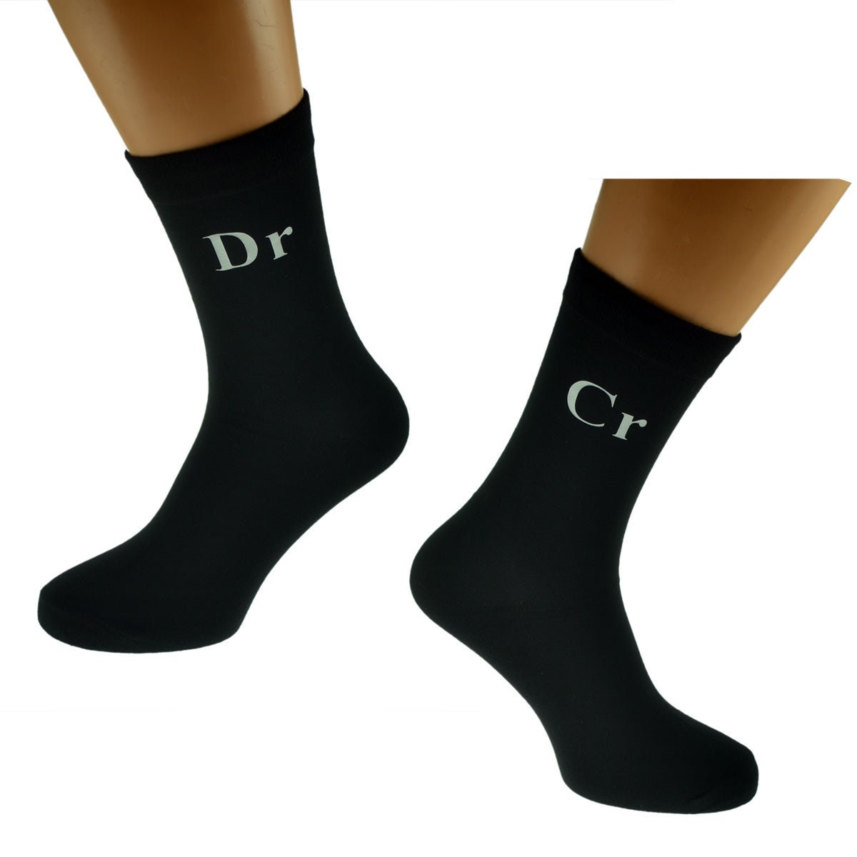 Dr / Cr Debit Credit Mens Black Socks for an Accountant Gift Box Gifts ...