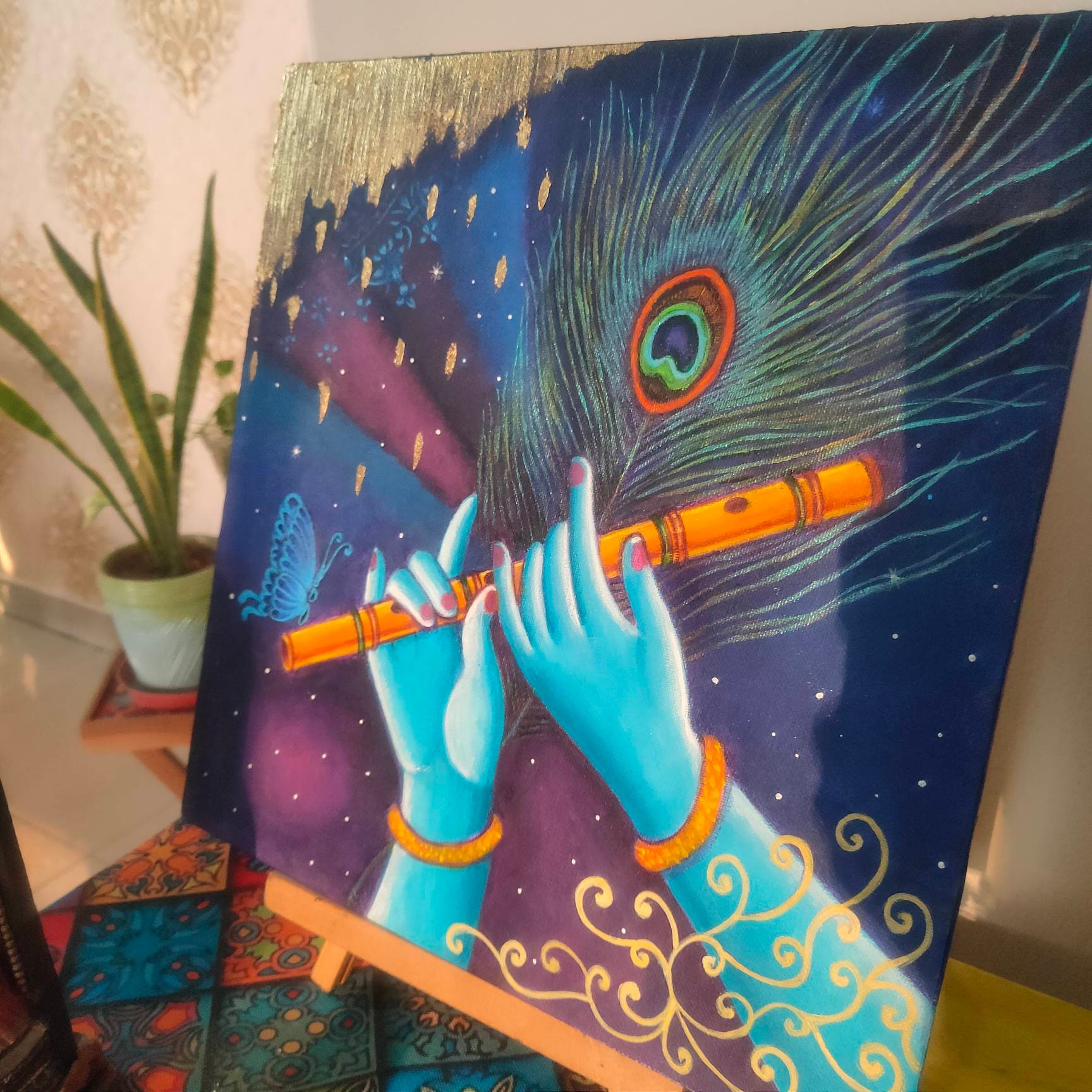 Flute Abstract Painting