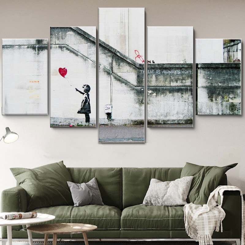 Large Banksy Wall Art - Etsy