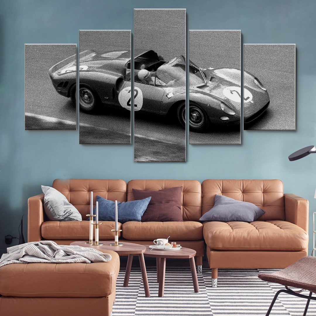 Ferrari 275P Jean Guichet 1965 5 Pieces Canvas Wall Art, Large Framed ...
