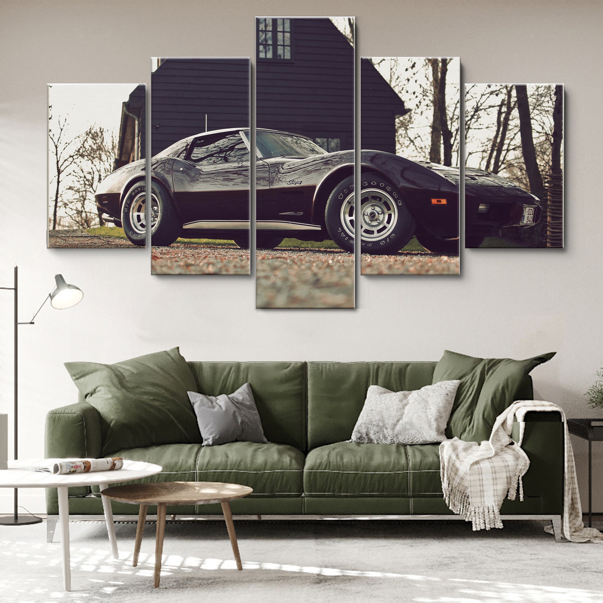 Chevrolet Corvette Stingray C3 5 Pieces Canvas Wall Art Large - Etsy