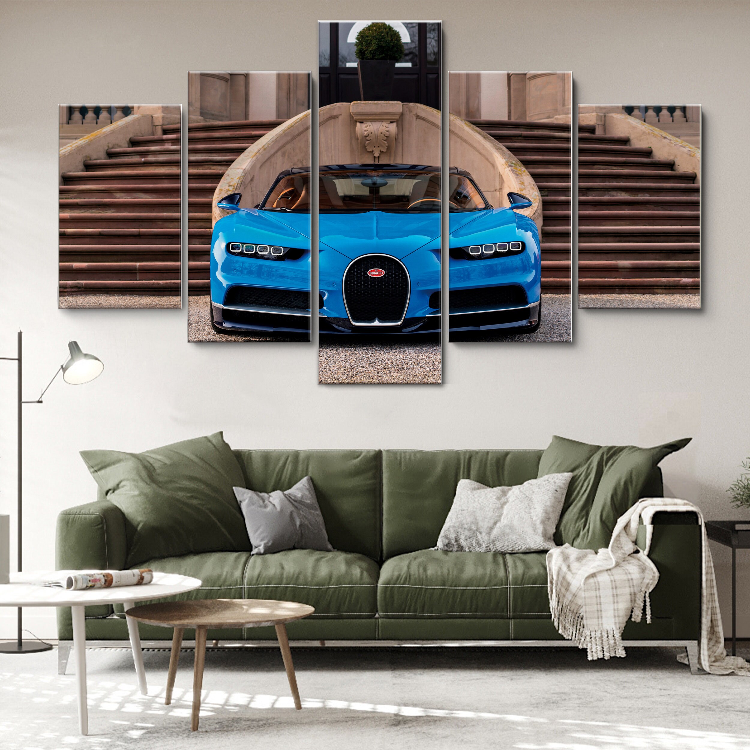 Bugatti Chiron Abstract 5 Pieces Canvas Wall Art Large Framed - Etsy