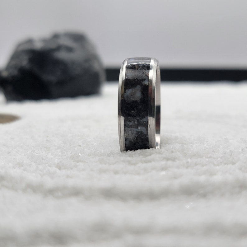 Banded Obsidian and Quartz Ring - Etsy