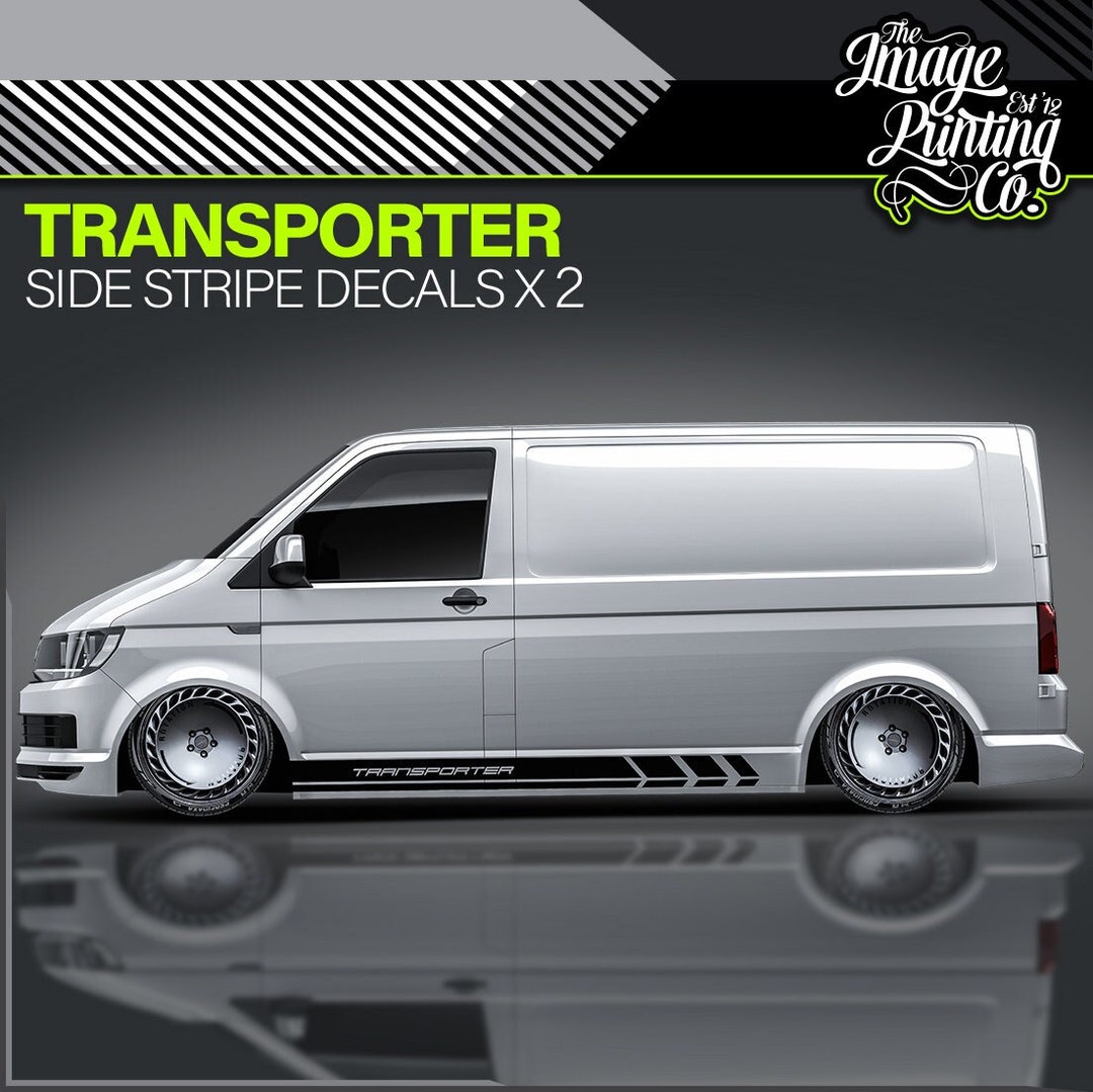 VW Transporter Side Stripe Decal Kit V4 - T4 T5 T6 - Stripes - Stickers ...