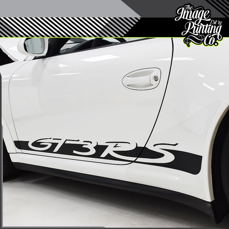 GT3 RS Stripe Decals X2 - Premium Easy-to-fit Air-release Hexis Vinyl ...