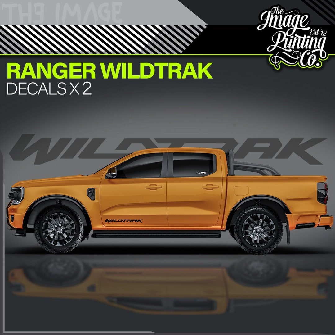 Custom Ranger WILDTRAK Door Vinyl Decal Kit - Sticker - Ford - Pickup ...