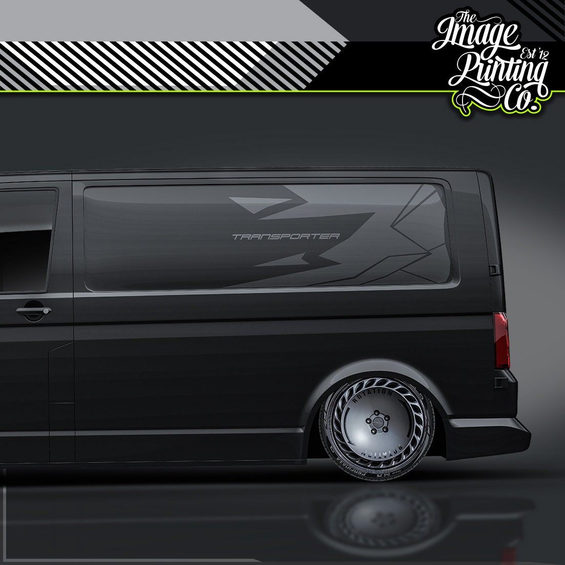 VW Transporter Rear Camo Vinyl Decal Kit V2 T4 T5 T6 Stripes Stickers ...