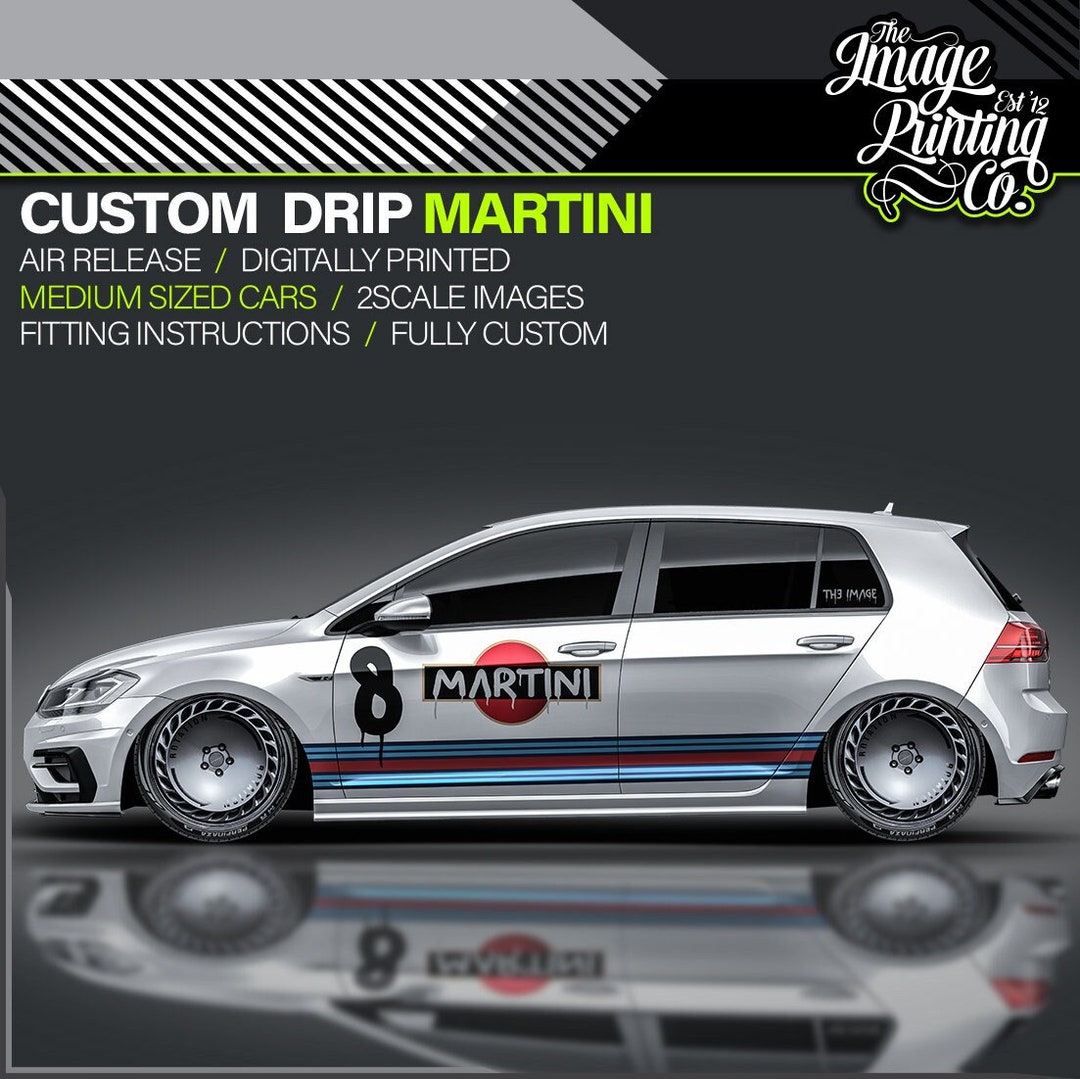 Custom Medium Drip Martini Racing Decal Kit Air-release - Etsy UK