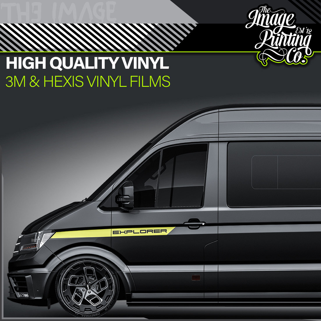 Explorer Van Vinyl Decal Kit - Custom to Fit All Vans - VW Crafter ...