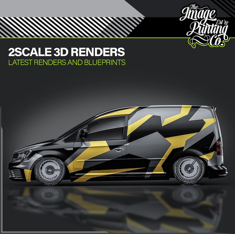 VW Caddy Maxi Decals Camo Kit - Air-release - Partial Wrap - ABT ...