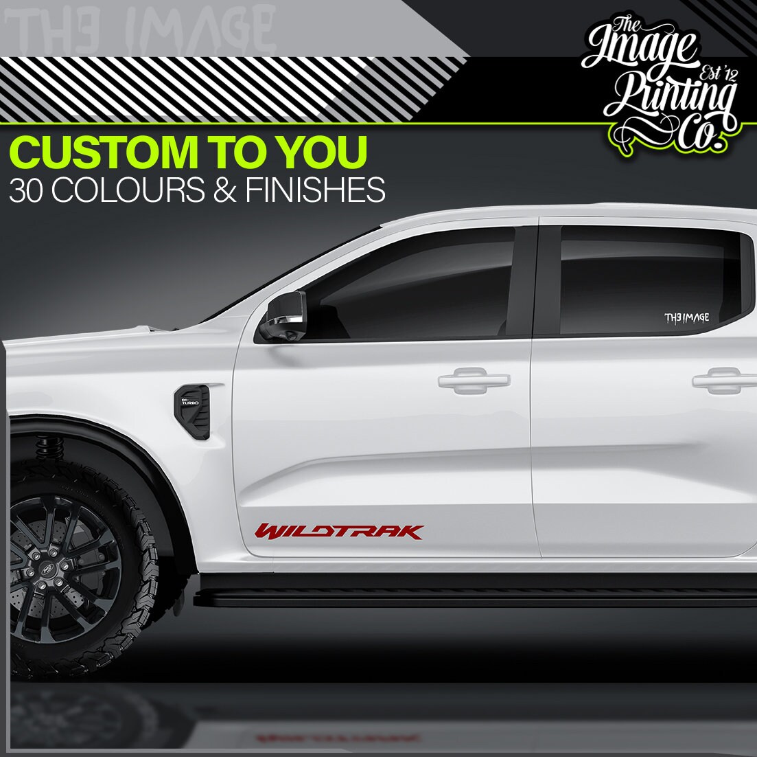 Custom Ranger WILDTRAK Door Vinyl Decal Kit Sticker Ford Pickup 4x4 ...