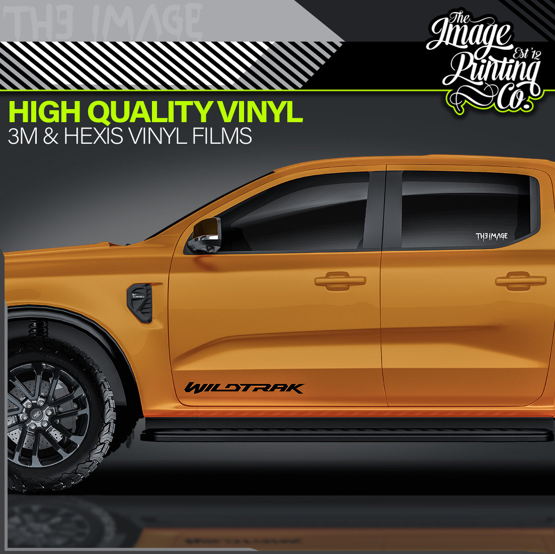 Custom Ranger WILDTRAK Door Vinyl Decal Kit - Sticker - Ford - Pickup ...