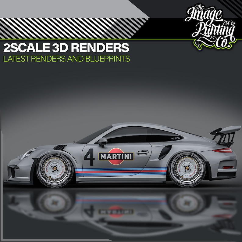 Custom Martini Racing Decal Kit - Air-release Vinyl - Racing Livery ...