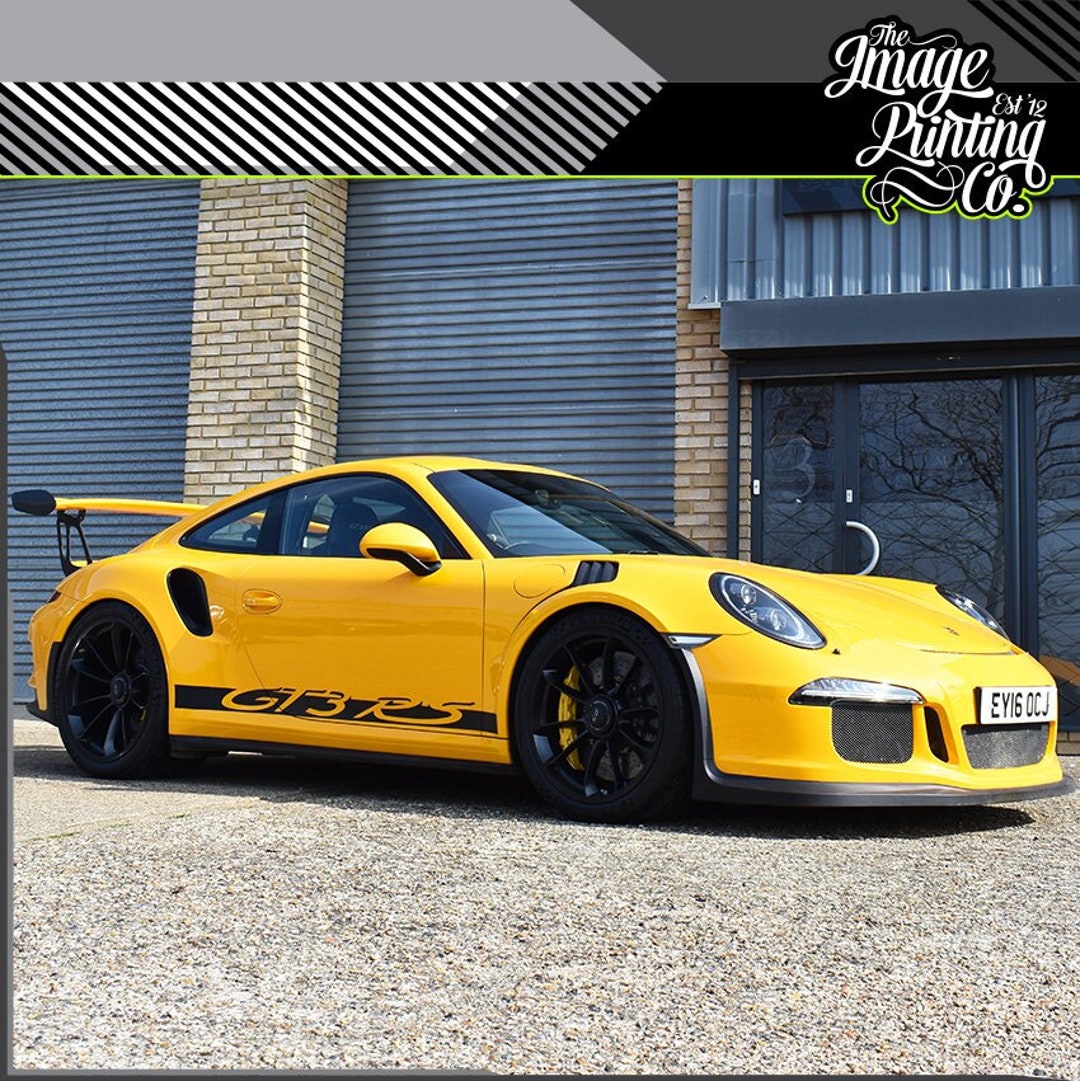 GT3 RS Stripe Decals X2 - Premium Easy-to-fit Air-release Hexis Vinyl ...