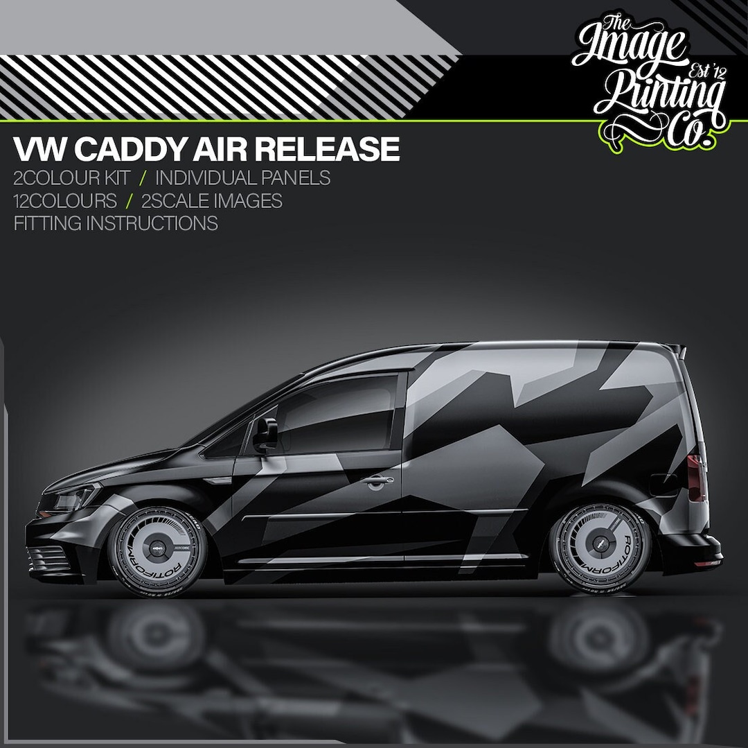 VW Caddy Maxi Decals Camo Kit - Air-release - Partial Wrap - ABT ...