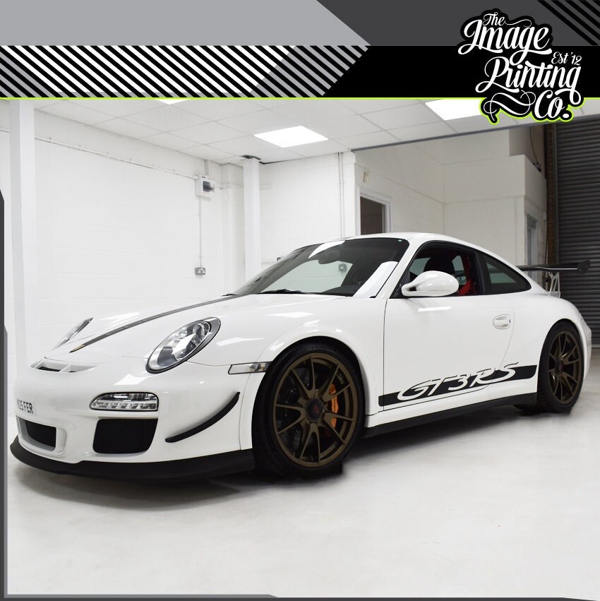 GT3 RS Stripe Decals X2 - Premium Easy-to-fit Air-release Hexis Vinyl ...
