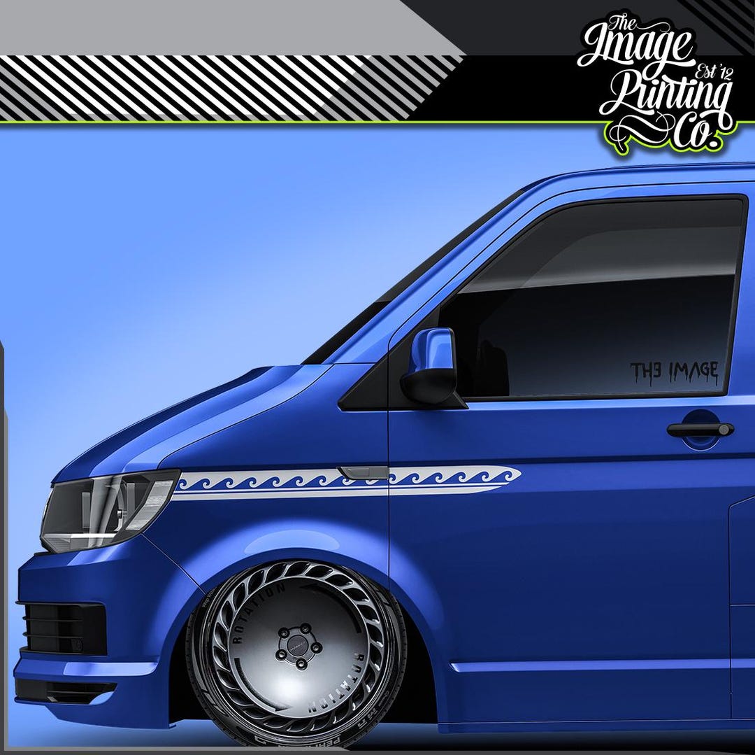 Transporter Wing Surf Wave Decal Kit V3 T4 T5 T6 Stripes Stickers TCR ...