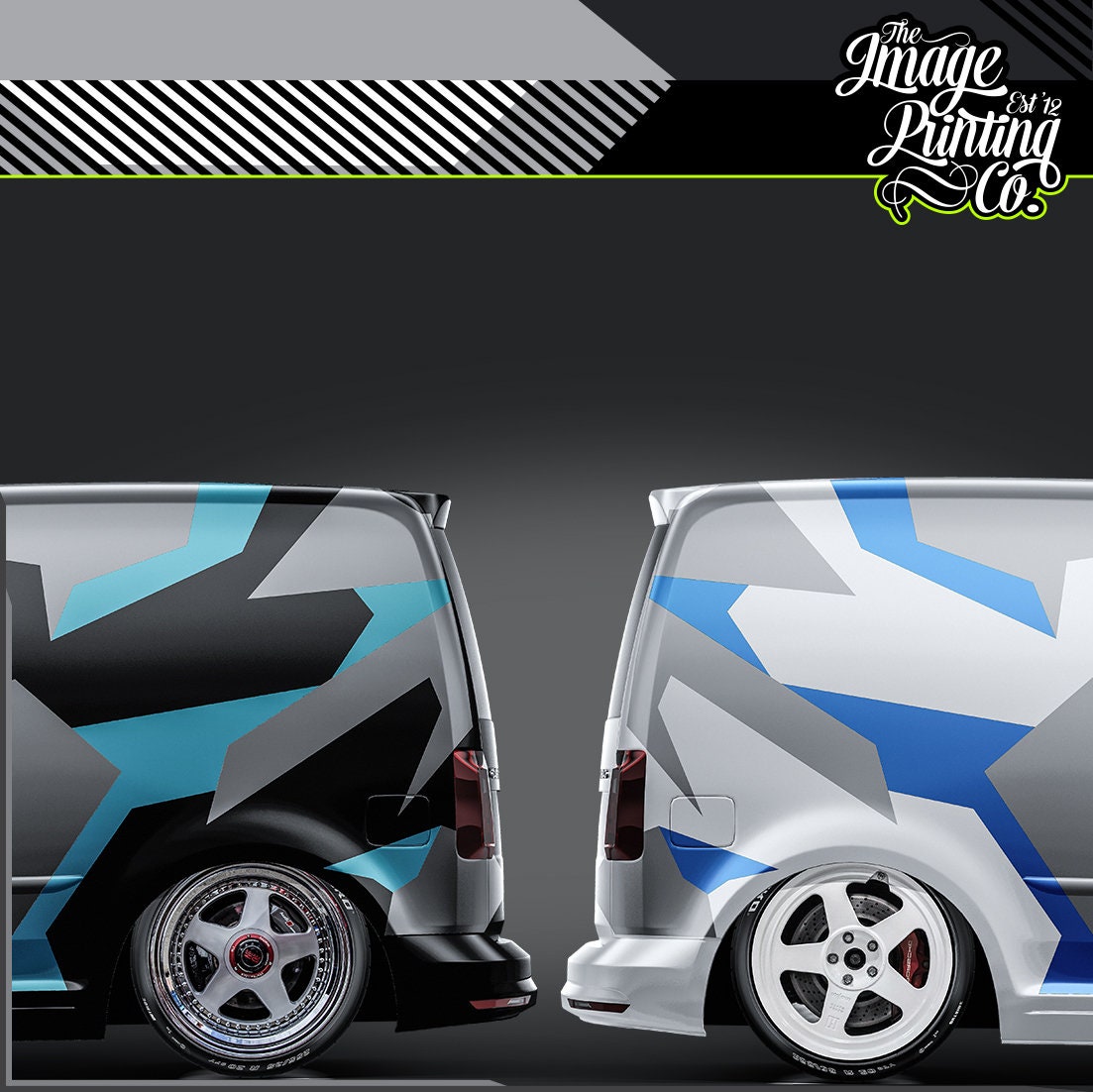 VW Caddy Maxi Decals Camo Kit - Air-release - Partial Wrap - ABT ...