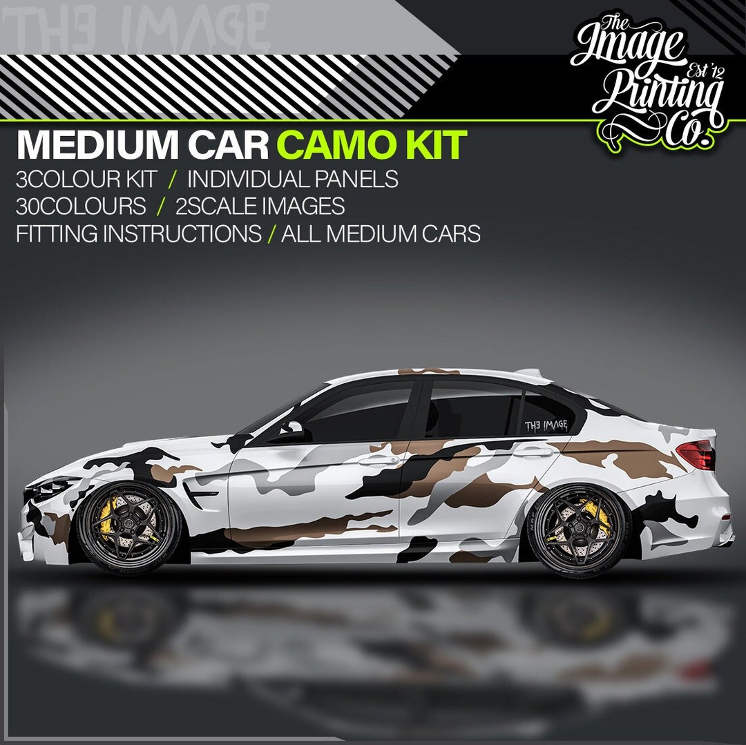 Universal Medium Traditional Car Camo Vinyl Decal Kit - V2 - Camoflauge ...