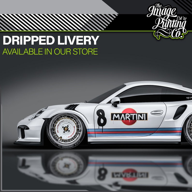 Custom Martini Racing Decal Kit - Air-release Vinyl - Racing Livery ...