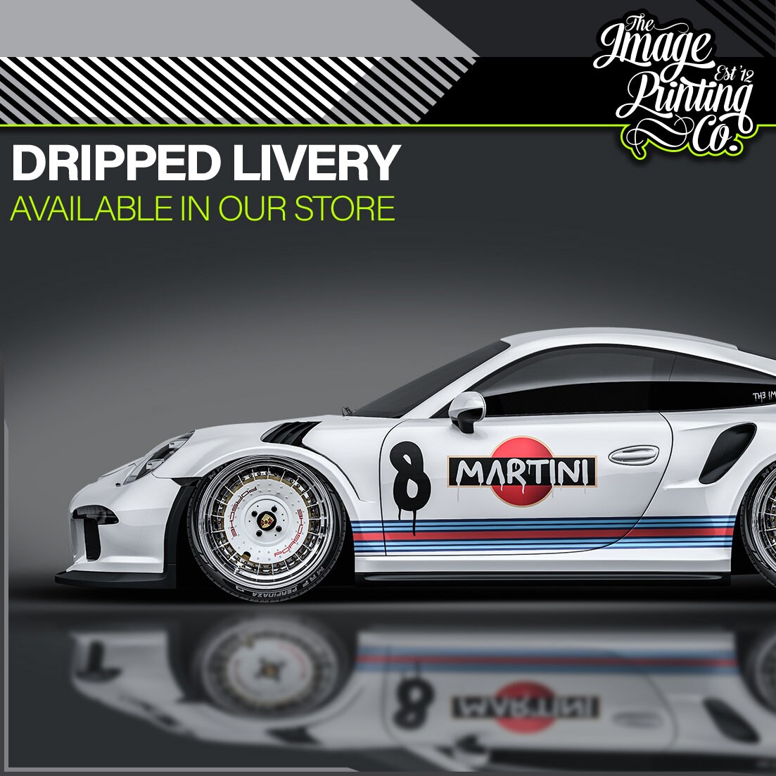 Custom Martini Racing Decal Kit - Air-release Vinyl - Racing Livery ...