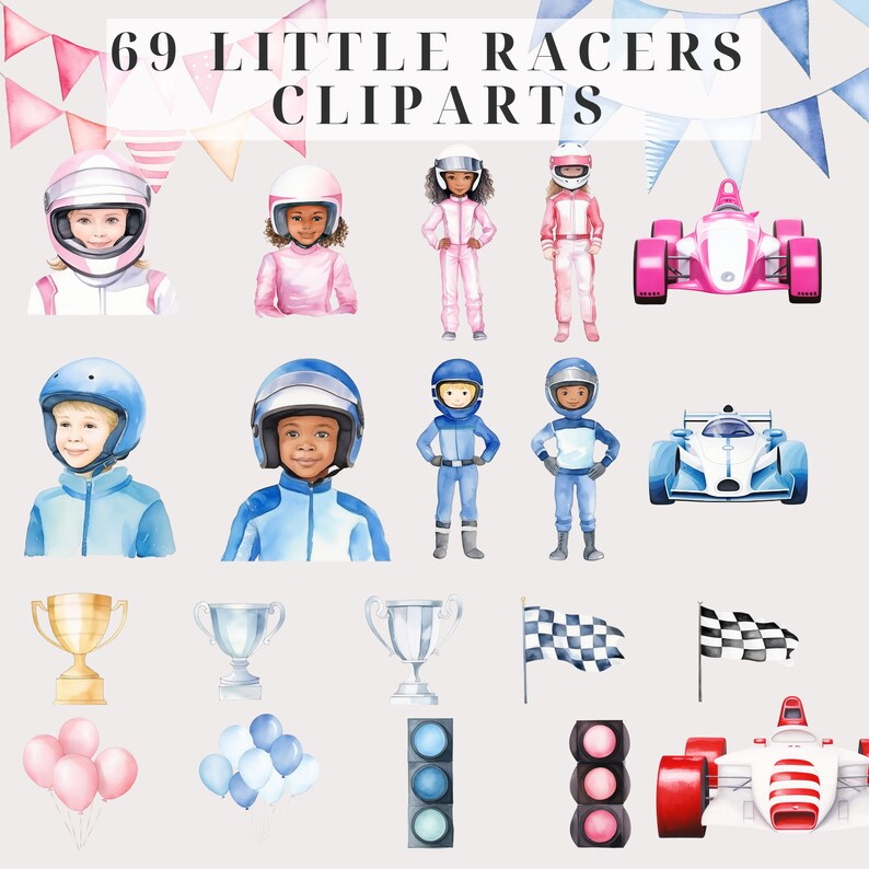 Watercolour Racing Car Clipart, Sports Car, Pink Race Car, Blue Sports ...