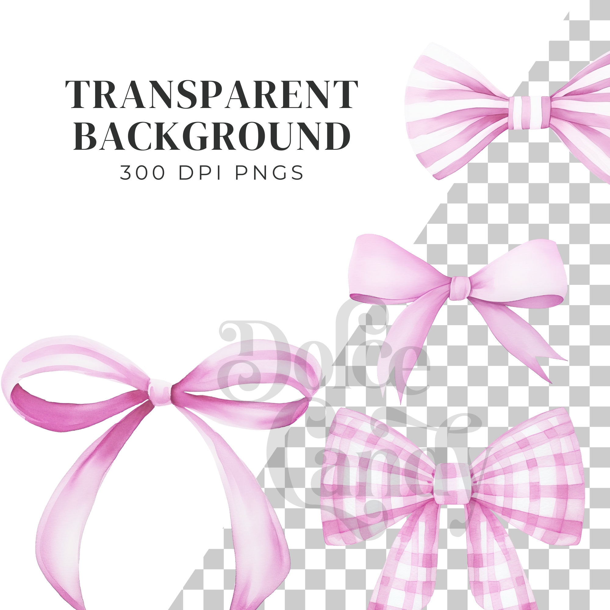 Pink Coquette Ribbon Bow Clipart, Girl Coquette, Watercolour Pink Bow ...