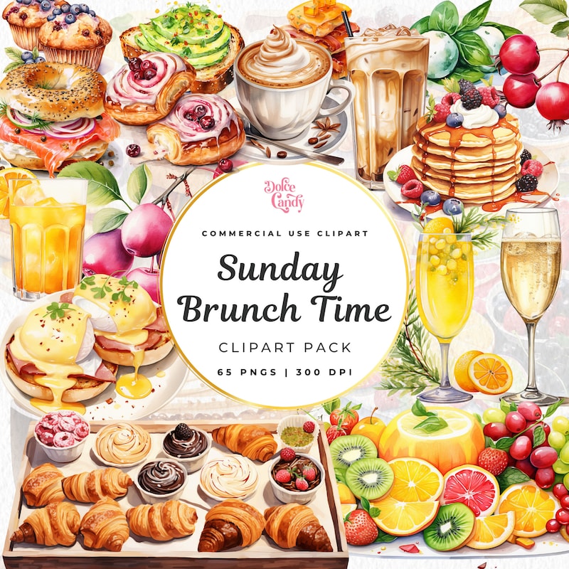 Brunch Clip Art - Etsy