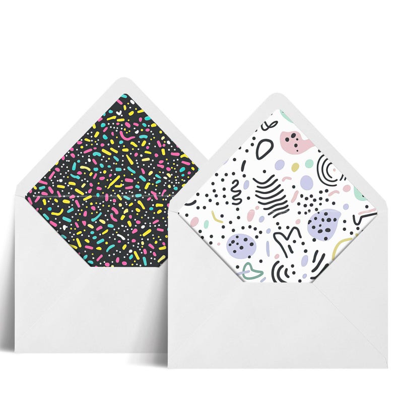 Memphis Digital Papers, Retro Scrapbooking, 80's Style Patterns & 90s ...