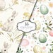 Pastel Easter Digital Paper Pack, Bunny and Egg Patterns (digital ...