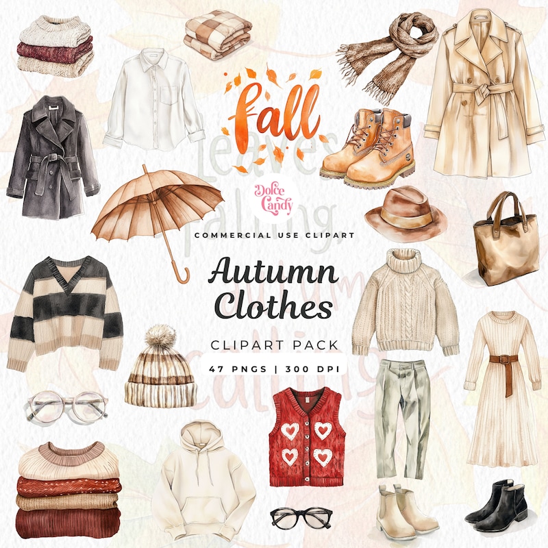 Fall Clipart - Etsy