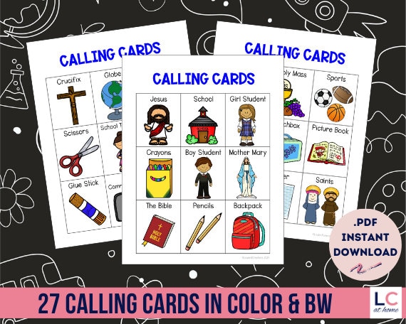 Catholic School Printable Bingo Game | Back-to-school | Catholic ...