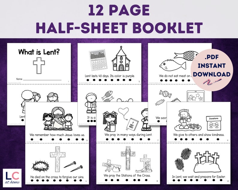 Lent Easy Reader for Catholic Kids | Ash Wednesday | Holy Week | Sunday ...