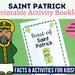Saint Patrick of Ireland Printable Activity Booklet for - Etsy