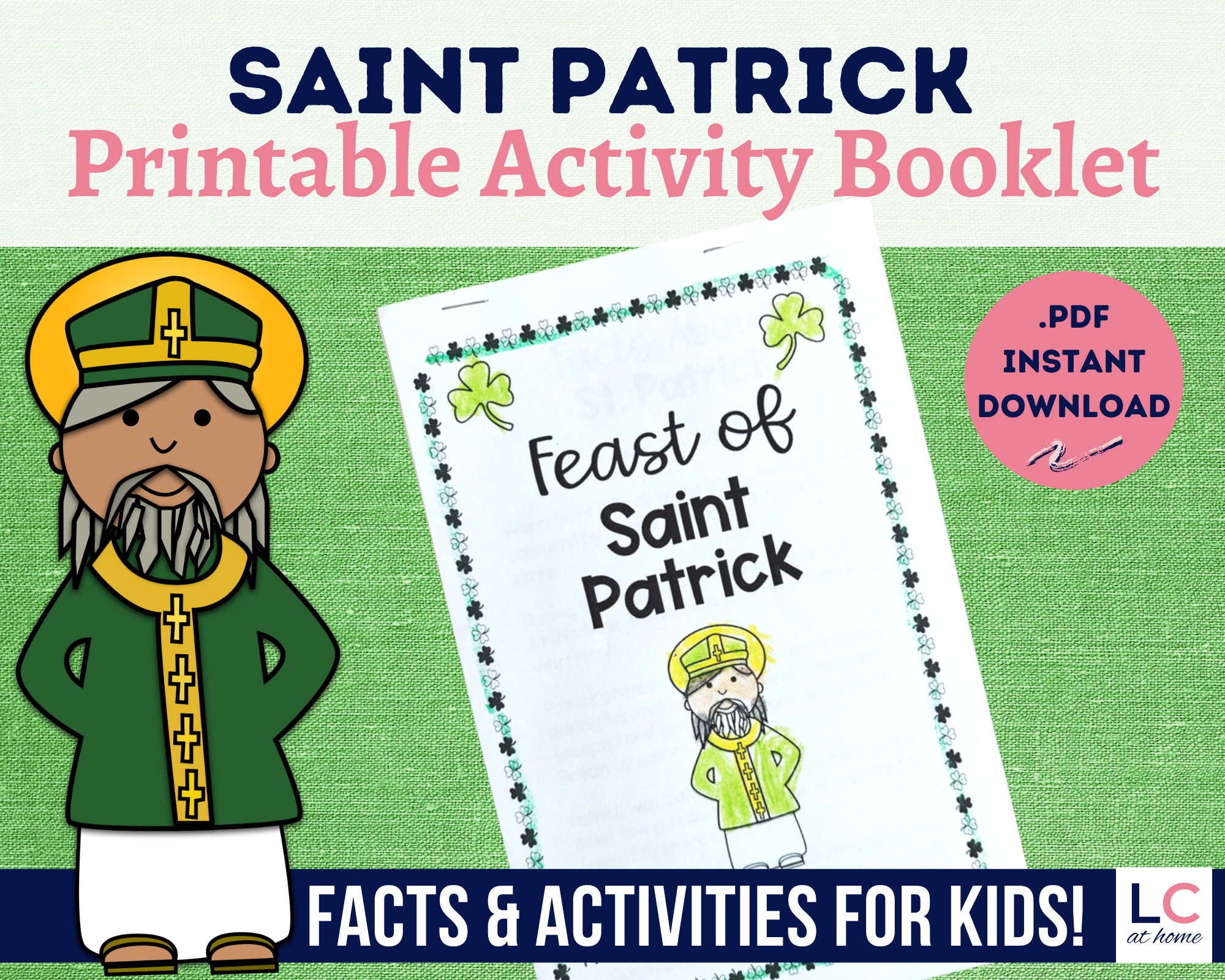 Saint Patrick of Ireland Printable Activity Booklet for Catholic Kids ...