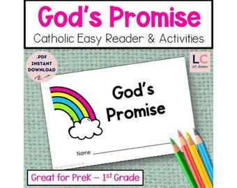 Noahs Ark Easy Reader Book for Catholic Kids | Gods Promise Activities ...