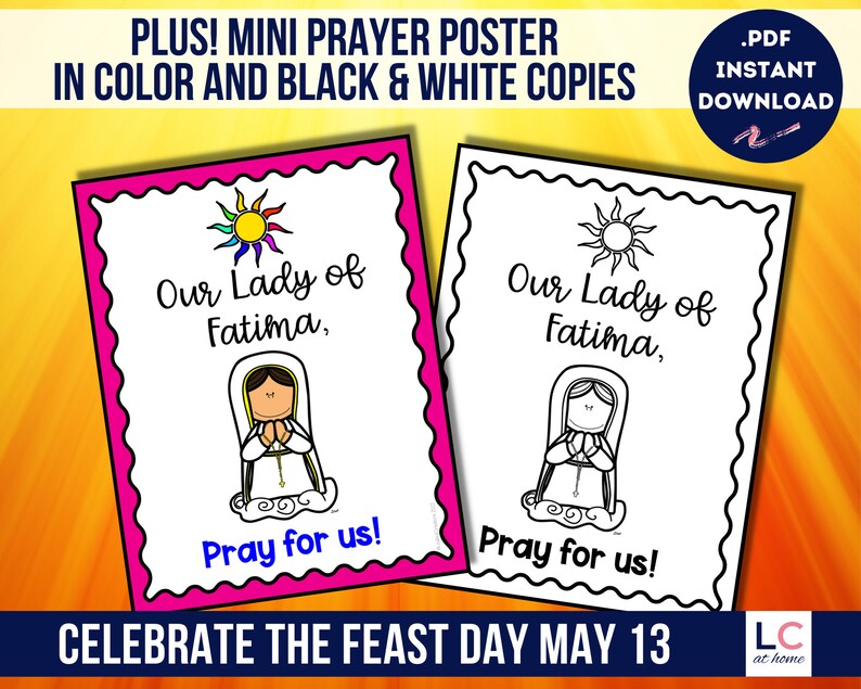 Our Lady of Fatima Activity Booklet for Catholic Kids | Mary ...