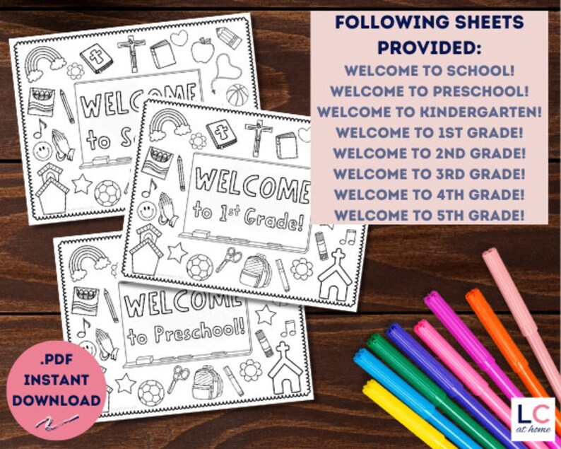 Catholic First Day of School Coloring Page | Back to School Catholic ...