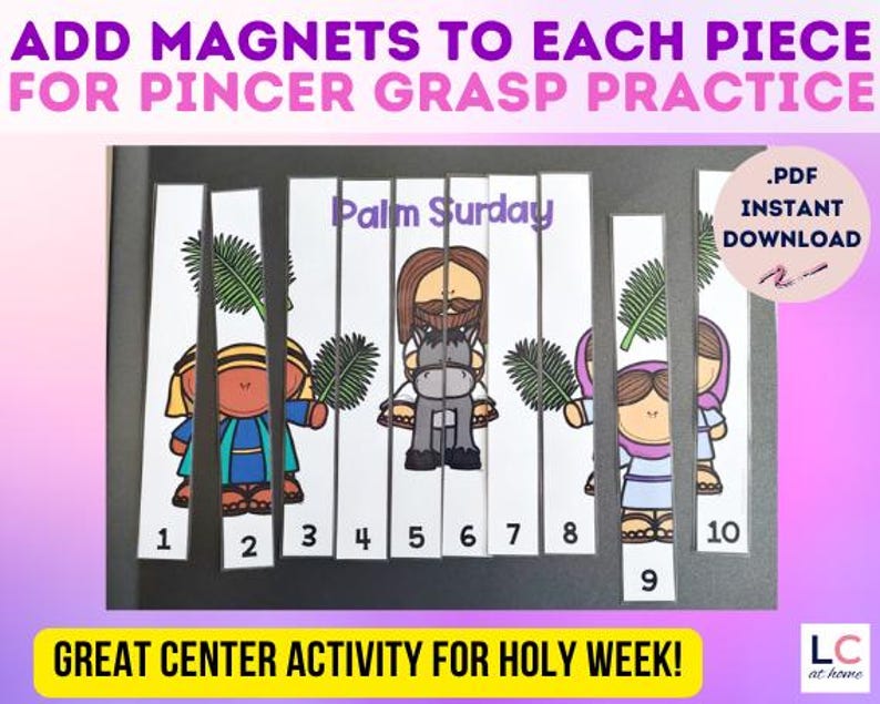 Holy Week Sequencing Puzzles for Kids | Easter Coloring Activity ...