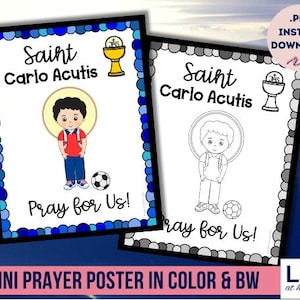 Saint Carlo Acutis Printable Activity Booklet for Catholic Kids ...