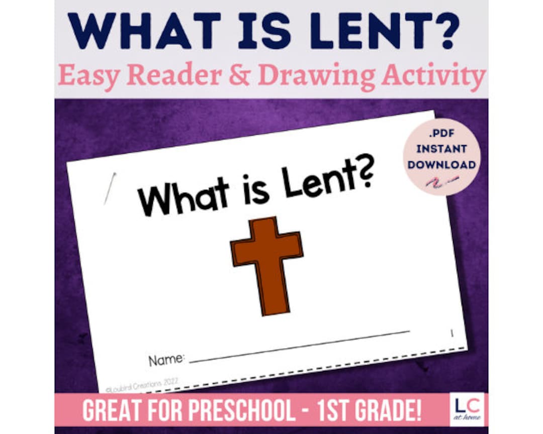 Lent Easy Reader for Catholic Kids | Ash Wednesday | Holy Week | Sunday ...