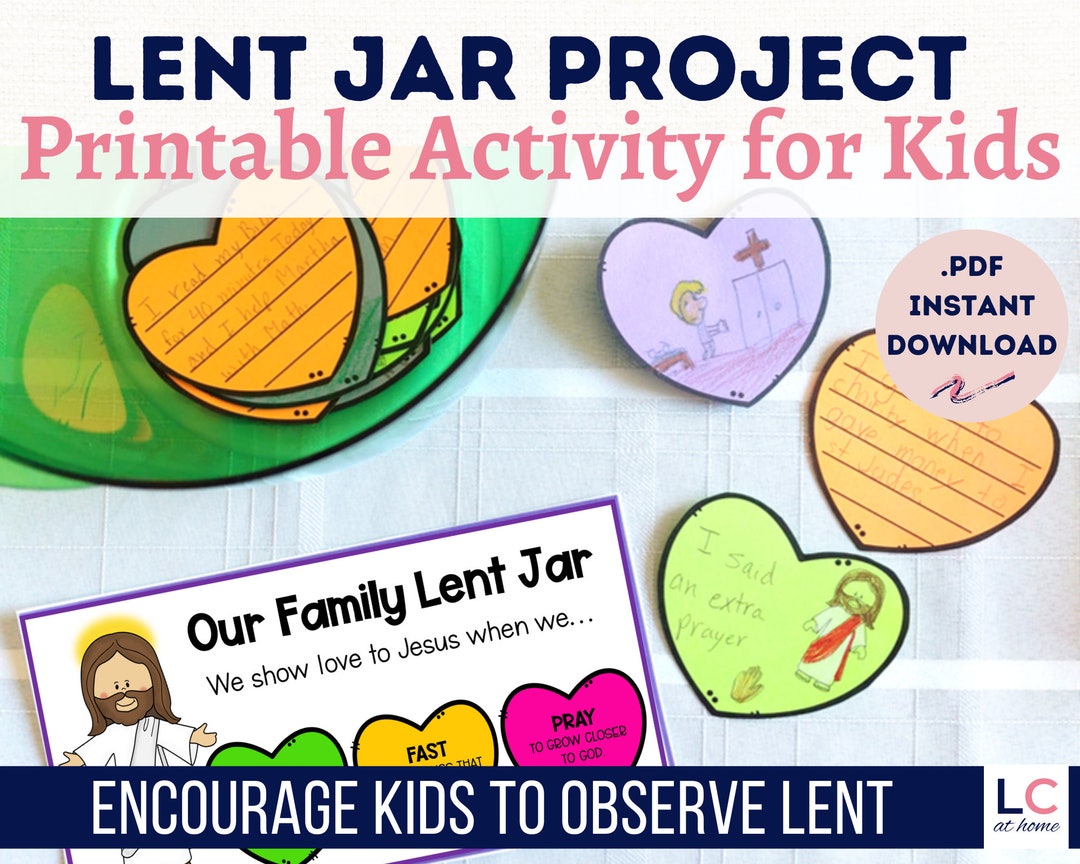 Lent Jar Project for Families or Classrooms Lenten Activities Catholic ...