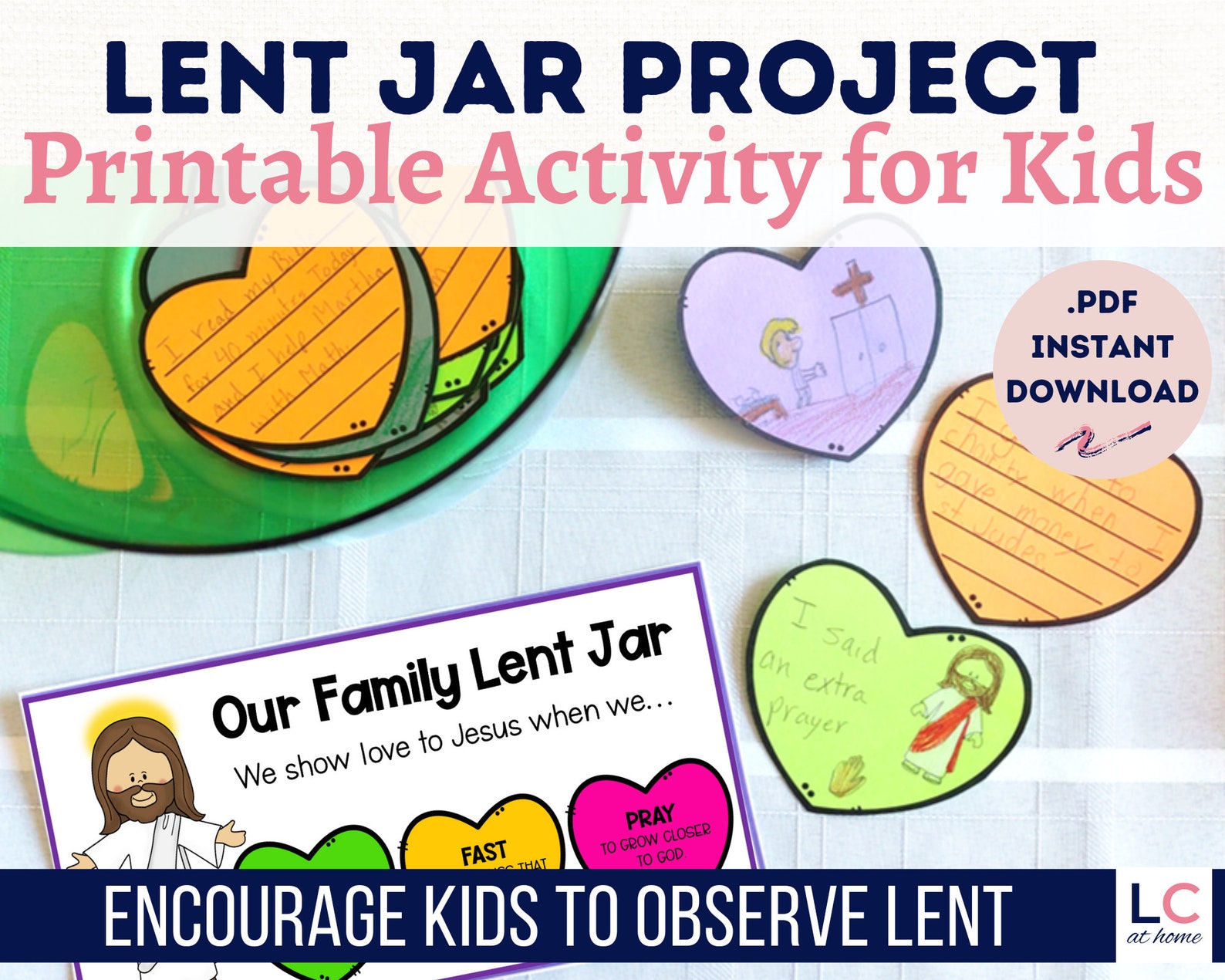 Lent Jar Project for Families or Classrooms Lenten - Etsy
