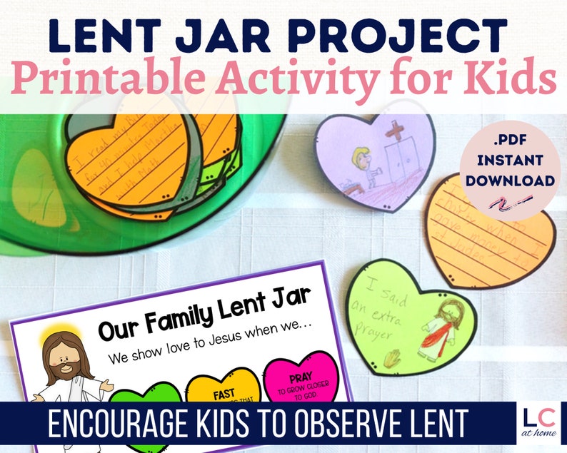 Lent Jar Project for Families or Classrooms Lenten - Etsy
