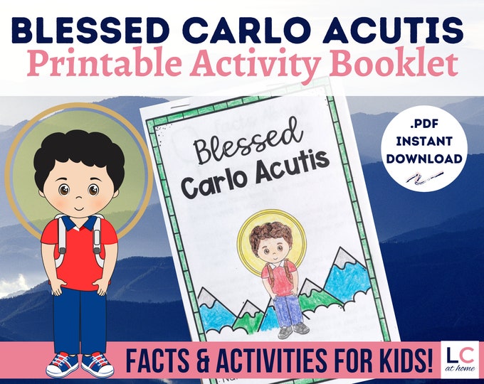 Blessed Carlo Acutis Coloring Page - Etsy