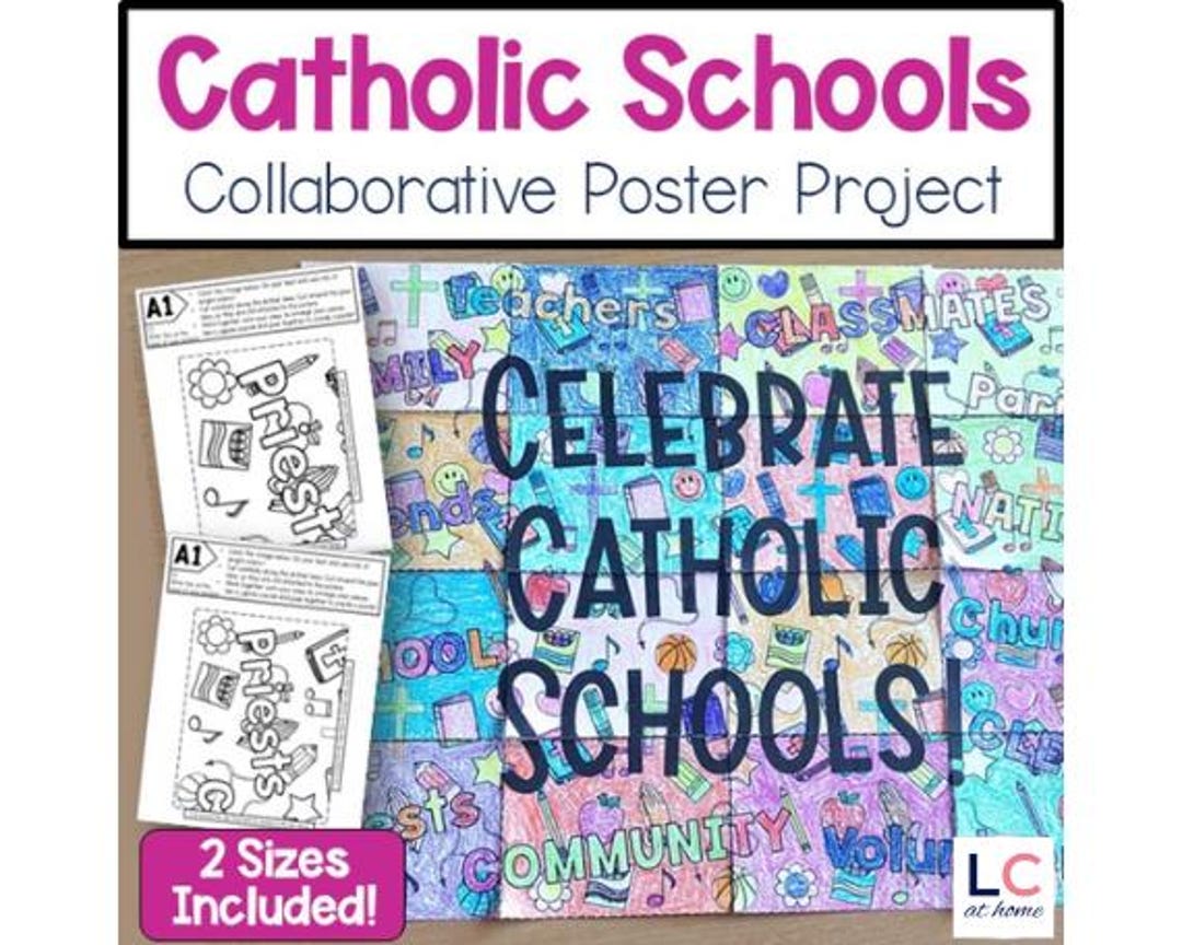 Catholic Schools Week Collaborative Poster Project | Catholic Coloring ...