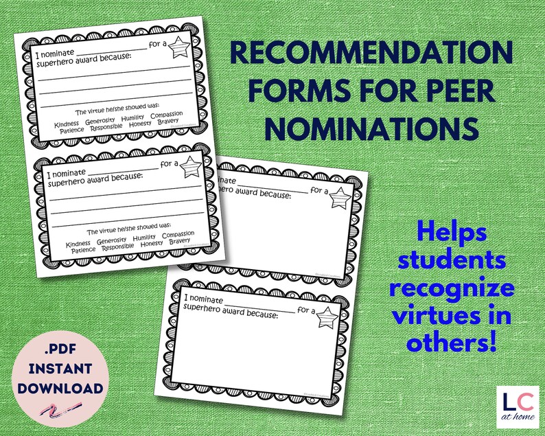 Superhero Virtue Character Education Classroom Posters | Awards ...